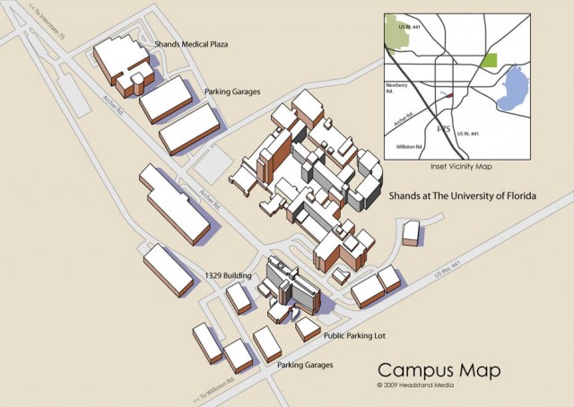 Shands Healthcare Campus Map and Floor Plans | Randal Birkey